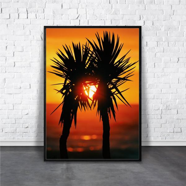 商品情報■デザイン：palm tree(ヤシの木)■バリエーション　□サイズ：A4/B4/A3/B3/A2/B2/A1□セット：ポスター単品/フレームセット(ブラック/ゴールド/シルバー/ホワイト)※B0/A0/B1サイズ、キャンバスプリン...