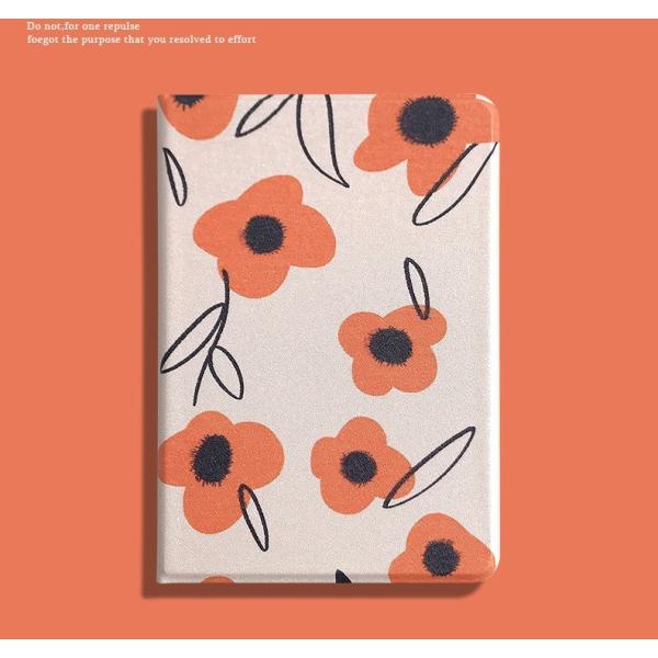 新作 iPad /mini/Proケース カバー日韓風　おもしろ　シンプル　アイパッドミニ 花　follower　オレンジ　iPad mini1/2/3/4/5 iPad2/3/4/5/6 Air1/2 iPadProケース キャラクター ...