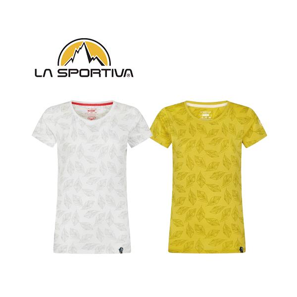 LA SPORTIVA IMPRINT T-SHIRT | スポルティバ インプリントティーシャツla sportiva2020新作アイテム。葉っぱの総柄がキュートなTシャツ。ジムにも岩場にも映える色展開です。la sportivaのWOM...