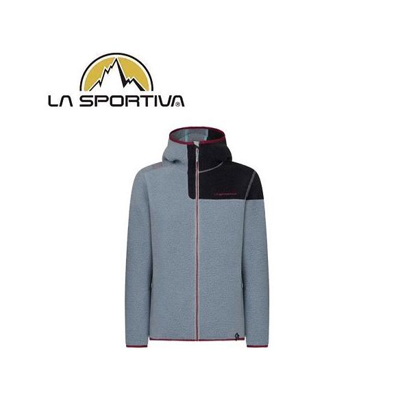 スポルティバ イリーデフーディー | LA SPORTIVA IRIDE HOODY再生テクノウールを45％使用したサステナブルなフーディー。保温性のあるサーマル素材にパイピングを施して、立体的なシルエットに仕立てられています。サイドのポケ...