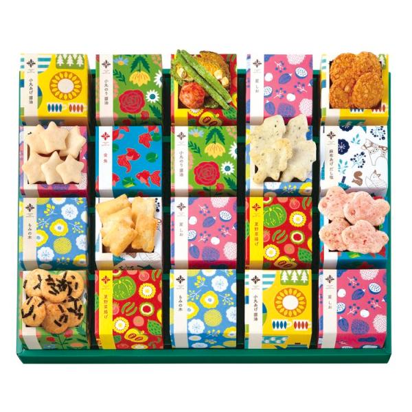 賞味期間：90日以上内容：星 しお×4、もみの木、小丸のり醤油、小丸醤油、夏野菜×各3、だし塩、金魚×各2（カタログ番号：0177）