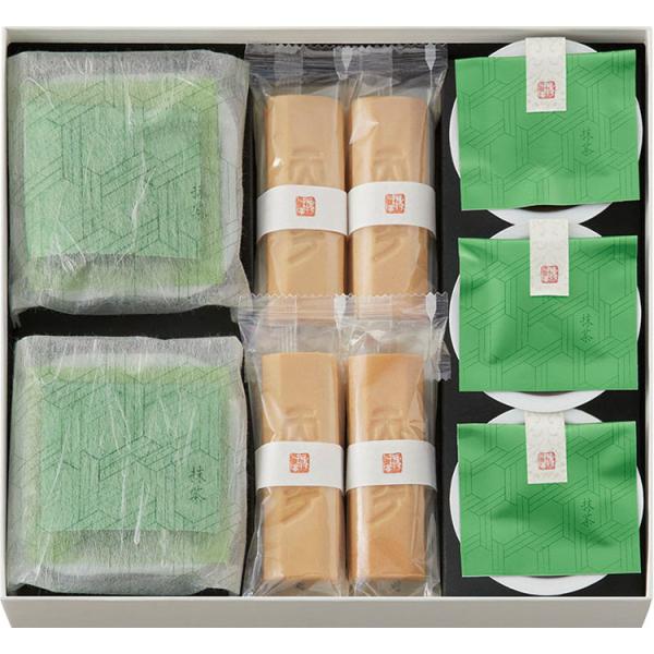 賞味期間：45日内容：ふくみ天平×4、本生羊羹 抹茶×3、たねや寒天 抹茶×2（カタログ番号：0168）