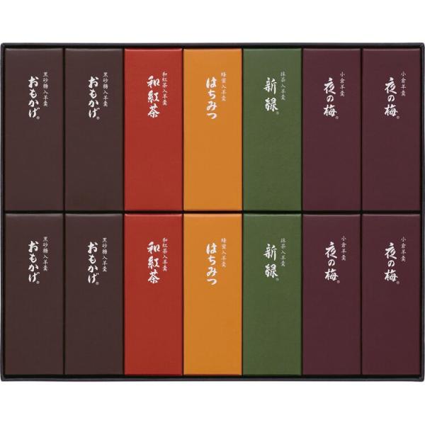 賞味期間：90日以上内容：夜の梅、おもかげ50g×各4、新緑、はちみつ、和紅茶50g×各2（カタログ番号：0705）