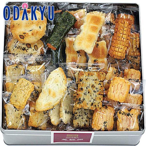 内容：おかき8種（のりもち、のり銘木、川波、豆満月、海老しぐれ、ごま丹尺サラダ、もち角アオサ、旨味本塩サラダ）計340g