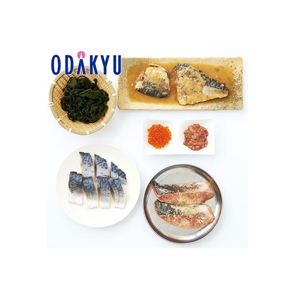 加工地：岩手県内容：さば味噌煮（２切入）×１、鮭の味噌漬（２切入）×１、しめ鯖×１枚、いくら醤油漬５０ｇ、いか塩辛１５０ｇ、塩蔵わかめ５０ｇ産地：岩手県賞味期限：冷凍１８０日
