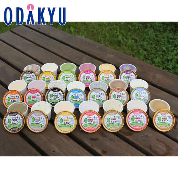 箱サイズ：25×34×15(cm)重さ：2.4kg内容：アイス100mlみるく、メロン、チョコレート、バニラ、ハスカップ、桜もち、抹茶、いちご、クリームチーズ、ブルーベリー、ゴマ、ラズベリー、ミルクココア、ラムレーズン、くるみ、かぼちゃ、ソ...