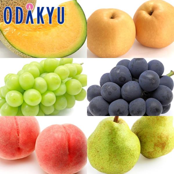 産地：メロン：北海道梨：茨城県・千葉県　他ぶどう：山梨県・長野県　他桃：青森県・秋田県　他洋梨：秋田県・山形県　他重さ：約3.0kg内容：北海道産他赤肉メロン×1玉茨城県産他旬の梨×2玉山梨県産他シャインマスカット×1房岡山県産他種なしピオ...