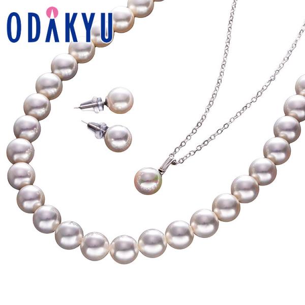 製造国：日本製サイズ：シェルパール（白）：約8.00mm素材：貝パールセット内容：ネックレス、ピアス、ペンダントの3点セットメーカー品番：123041348