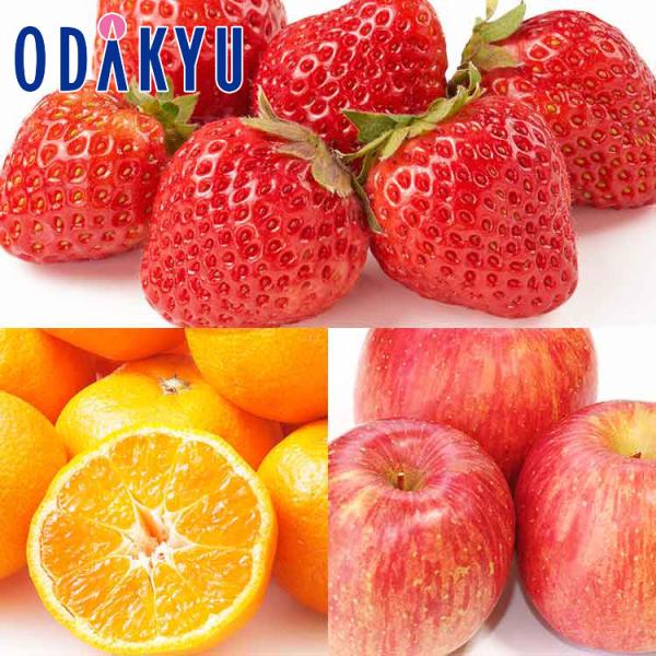 産地：りんご：青森県他みかん：静岡県他いちご：福岡県重さ：約2.2kg等級：あまおう：A・250g以上みかん：秀・S〜Lサイズりんご：秀・２７０g以上内容：福岡県産「博多あまおう」（A）×1パック旬のおすすめみかん×約1kg青森県産他サンふ...