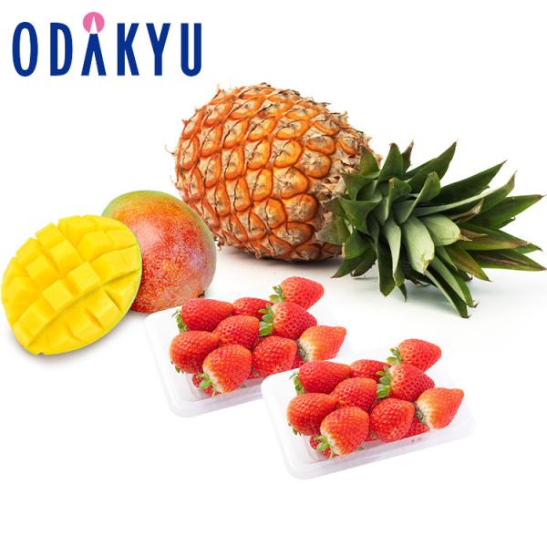 重さ：約1.5kg内容：茨城県産他「いちご」×2パックペルー産他マンゴー×1玉フィリピン産他パインナップル×1本