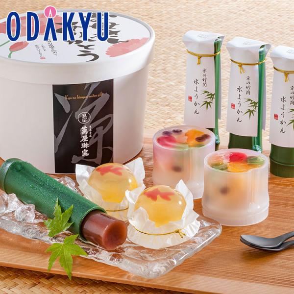 加工地：京都府（短竹みつ豆ゼリー、金魚ゼリー）・大阪府（竹筒ようかん）産地：竹筒ようかん／砂糖：国内製造、小豆生あん（小豆）：日本、短竹みつ豆ゼリー／砂糖：国内製造、白桃シラップ漬け：中国、塩漬け赤えんどう豆：日本、金魚ゼリー（甘夏）／甘夏...