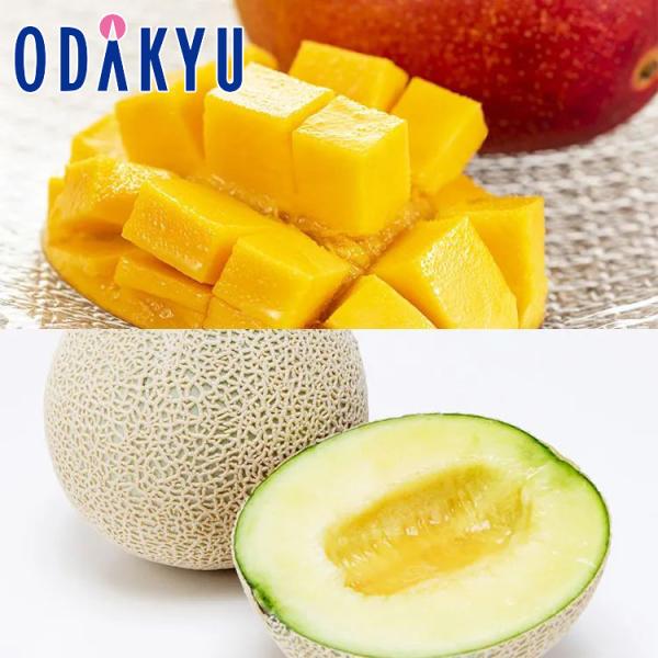 重さ：約2kg等級：マンゴー：青秀メロン：秀〜優内容：宮崎県産完熟マンゴー（Lサイズ） × 1玉熊本県産青肉メロン（２Lサイズ） × 1玉