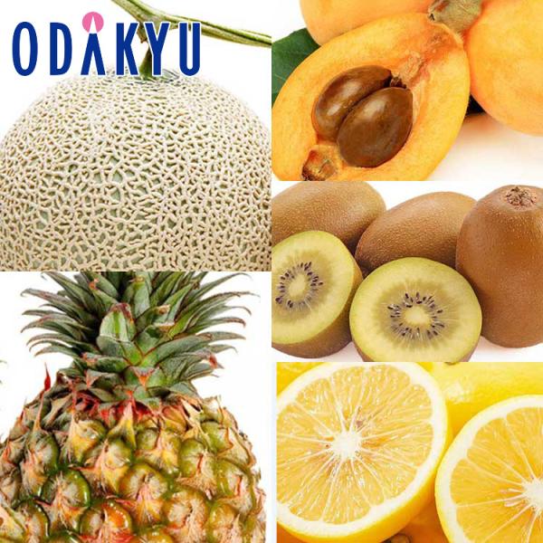 重さ：約4.7kg内容：熊本県産他アールスメロン（約1kg） × 1玉長崎県産長崎びわ（約250g） × 1パック台湾産パインナップル（約1kg） × 1本ニュージーランド産サンゴールドキウイ（約160g） × 6玉宮崎県産日向夏（約250...