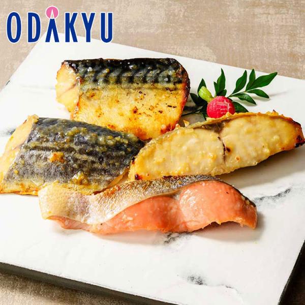 加工地：鳥取県産地：ギンヒラス（ニュージーランド他）、サワラ（国産他）、サバ（ノルウェー他）、ギンサケ（チリ）重さ：約0.7kg箱サイズ：20x33x4.5（cm）賞味期間：出荷日より60日間内容：銀ひらす西京漬け６０ｇ×２、鯖西京漬け6０...