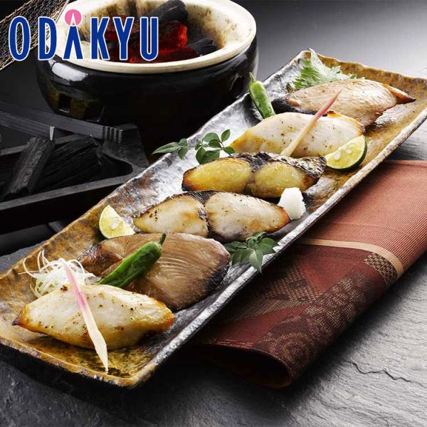 重さ：約0.44kg箱サイズ：26×19.5×4（cm）賞味期間：出荷日より60日間内容：カジキ粕漬　55g、カジキ西京漬　55g、カマスサワラ粕漬　60g、カマスサワラ西京漬　60g、キハダ鮪みりん醤油漬　60g、キハダ鮪味噌漬　60g