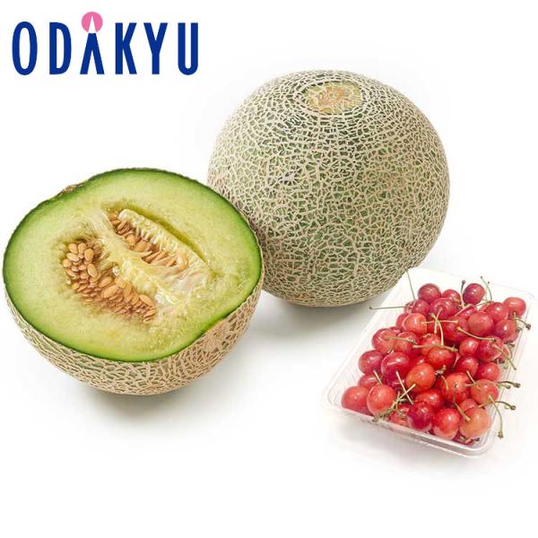 産地：メロン：茨城県さくらんぼ：山形県　他重さ：約1.4kg内容：茨城県産他青肉メロン×1玉　山形県産他さくらんぼ（500gバラ）×1パック