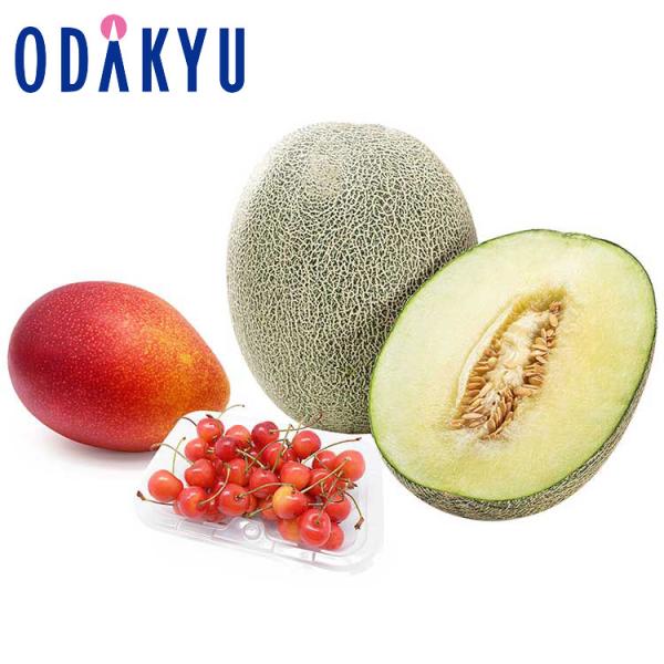 産地：さくらんぼ：山形県 他グリーンメロン：茨城県他マンゴー：宮崎県重さ：約1.2kg内容：山形県産他さくらんぼ（約200g）×１パック茨城県産他グリーンメロン（Lサイズ）×１玉宮崎県産完熟マンゴー（Mサイズ）×1玉