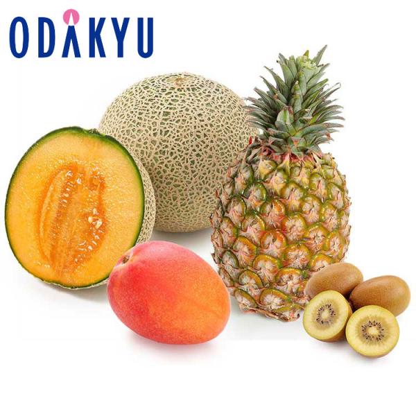 産地：メロン：茨城県　他パイナップル・マンゴー：台湾サンゴールドキウイ：ニュージーランド重さ：約2.3kg内容：茨城県産他赤肉メロン（約800g）×1玉台湾産他マンゴー（約270g）×1玉台湾産パイナップル（約1kg）×1玉ニュージーランド...