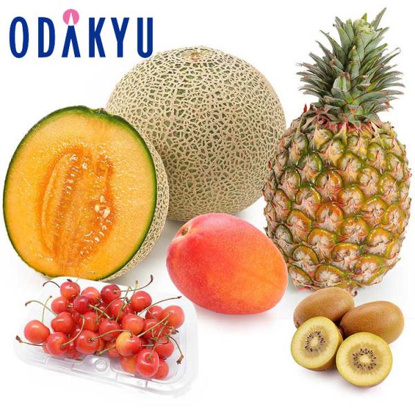 産地：メロン：茨城県　他さくらんぼ：山形県・長野県　他パイナップル・マンゴー：台湾サンゴールドキウイ：ニュージーランド重さ：約2.5kg内容：茨城県産他赤肉メロン（約800g）×1玉山形県産さくらんぼ（200g）×1パック台湾産他マンゴー（...