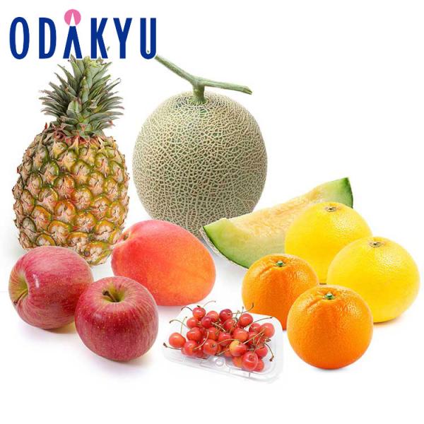産地：メロン：茨城県　他りんご：青森県グレープフルーツ・オレンジ：アメリカ　他サンゴールドキウイ：ニュージーランドマンゴー・パイナップル：台湾さくらんぼ：山形県・長野県　他重さ：約4kg内容：茨城県産他アールスメロン（約1000g）×1玉青...