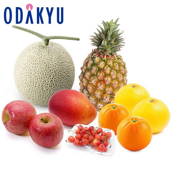 産地：メロン：静岡県りんご：青森県グレープフルーツ・オレンジ：アメリカ　他サンゴールドキウイ：ニュージーランドパイナップル：台湾さくらんぼ：山形県・長野県　他マンゴー：宮崎県・熊本県　他重さ：約4.2kg内容：静岡県産マスクメロン（約120...
