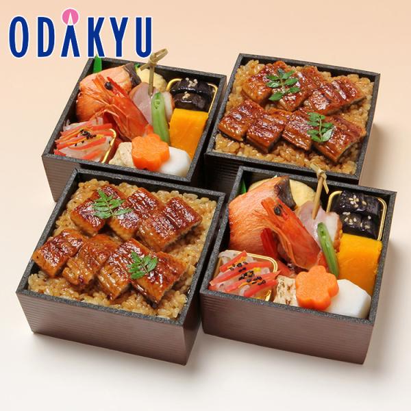重さ：約1.3kg箱サイズ：24.5×24.5×14.0cm（外箱 賞味期間：当日23時内容：上段：京料理詰合せ・下段：鰻飯　各2