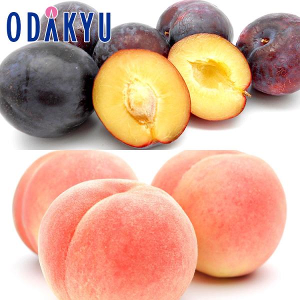 重さ：約1.3kg内容：山梨県産旬のおすすめ桃（糖度12度以上/270ｇ以上）×3玉山梨県産太陽プラム（250g以上）×２パック