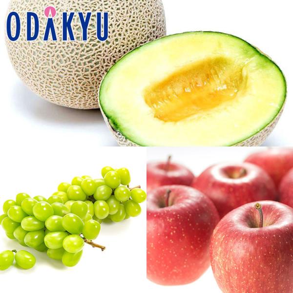 産地：茨城県産 他重さ：2.3kg内容：茨城県産他アールスメロン 1玉(1.3kg以上)長野県産他シャインマスカット 1房(500g以上)長野県産他りんご 2玉(1玉250g以上)計2.3kg以上