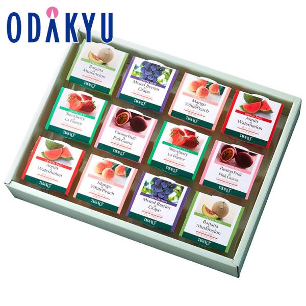 箱サイズ：27.5×36×7(cm)賞味期限：常温120日内容：クリスタルデュオ（ミックスベリープリン＆グレープゼリー、杏仁プリン＆スイカゼリー、パッションフルーツプリン＆ピンクグァバゼリー、ストロベリープリン＆ラ・フランスゼリー、バナナプ...