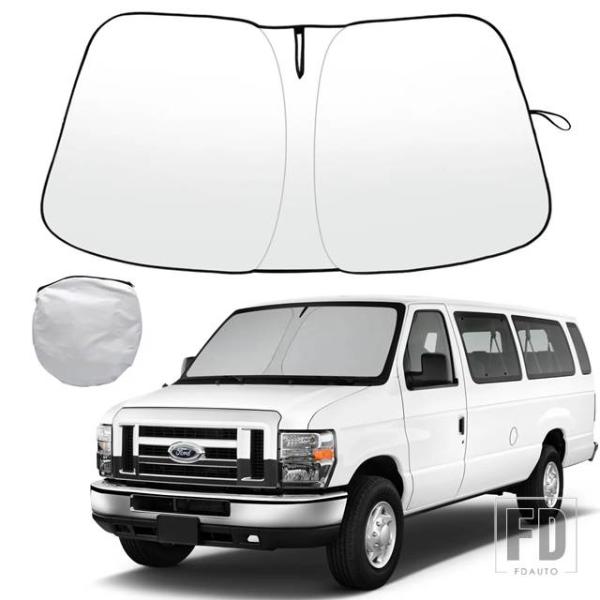 1992-2025 フォード エコノライン E バン＆モーターホーム E-150 E-250 E-350 E-450 フロントガラスサンシェード 紫外線カット■仕様 【爆買】製品の適シナリオ:その他織り方:不織布厚さ:標準電気かどうか:いい...
