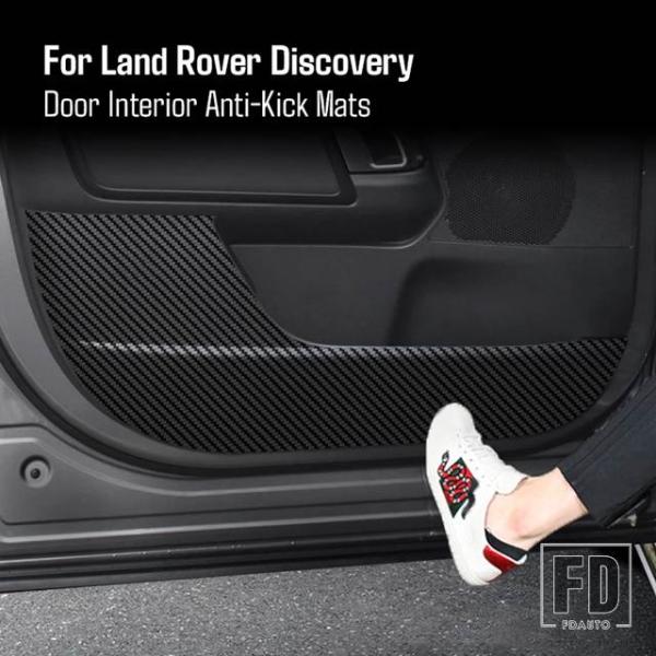 ランドローバー ディスカバリー 4 5 L319 L462 2005-2024 4個 ドアプロテクターパッド キック防止 汚れ防止マット ステッカー■仕様 【爆買】高懸念化学物質:なしステッカーの配置:ドアの内側素材:カーボンファイバー原産...