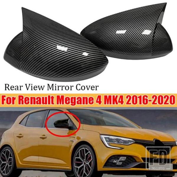 RENAULT MEGANE 4 MK4 2016-2020 バックミラー サイドミラーカバー ウィングキャップ ステッカー 外装ドアケース トリム カーボン オート■仕様 【爆買】高懸念化学物質:なし特徴:車の装飾重量:0.45KGモデル...