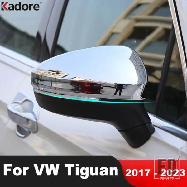 VW TIGUAN 2017-2020-23 クローム カーバックミラーカバートリム サイドウィングミラーキャップカバー■仕様 【爆買】高懸念化学物質:なし幅:15cm長さ:25cm外部試験認証:ISO9001モデル:119451適合:20...