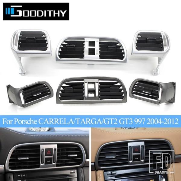 997 フロント左右中央エアコングリル アウトレットパネルカバー ポルシェ カレラ タルガ GT2 GT3 2004-2012用■仕様【爆買】車両の配置：フロント特別な機能：交換用商品重量：0.2KG商品高さ：7.6CM商品幅：14.5CM...