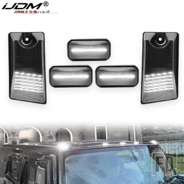 セット ブラックアウト スモークレンズ キャブルーフマーカーライトハウジング 2003-2009 ハマー H2 SUV/SUT■仕様 【爆買】高懸念化学物質:なしサイズ:31MM車両ブランドモデル:ハマー電圧:12Vインターフェースタイプ:...