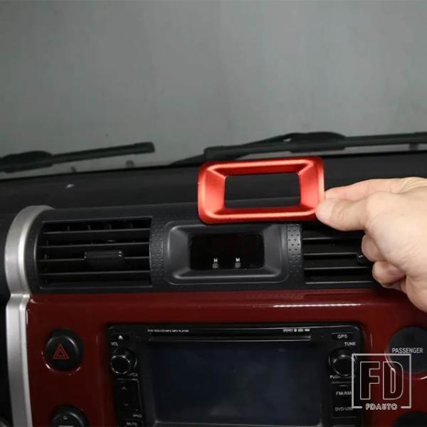 トヨタ FJ クルーザー 2007-21 合金カーセンターコントロールダッシュボードセンター時計装飾フレームステッカーカーアクセサリー■仕様 【爆買】重量:10g高さ:10cm幅:15cm長さ:20cm外部テスト認証:ISO9001モデル:...