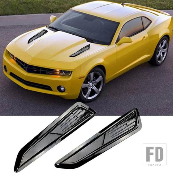 シボレー 2PCS CAR DECORATIVE FRONT HOOD VENT COVERS FOR CHEVROLET CAMARO LT 1LT 2LT RS モデルS 2016-20 カマロ カマロ■仕様 【爆買】重要な化学物質:な...