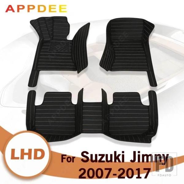 スズキ FOOR マット ジムニー 2007-2009-17 カスタム自動フットパッド自動車■仕様 【爆買】重要な化学物質:なしフロアマットタイプ:レザーマット充填材:合成繊維特殊機能:車の床を保護重量:1.9高さ:45幅:25長さ:35ブ...