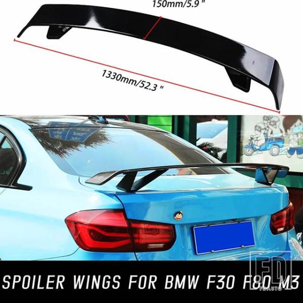 BMW 3 F30 F35 F80 M3 320I 325I 330I 2013 14 15 16 17 18 19 カーボン ABS リアトランクリッドスポイラー翼■仕様 【爆買】車両への配置:リアトランク蓋製造国/地域:中国本土特殊機能...