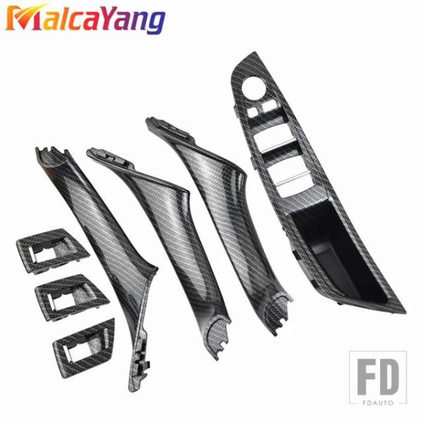 BMW 右ハンドル RHD 5 F10 F11 F18 520 2010-2016 黒インテリアドアハンドルインナードアパネルプルトリムカバー■仕様 【爆買】重要な化学物質: なしその他の部品番号: BMW 5 F10 F11 F18 52...