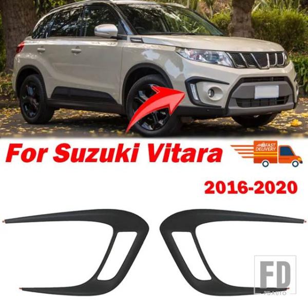 スズキ VITARA 2016-2020 自動フロントフォグライトカバーグリルデイタイムランニングランプフレームトリム ABS 装飾ステッカーアクセサリー■仕様 【爆買】外部テスト認証:CCCモデル:スズキビターラ 適合:2016 2017...