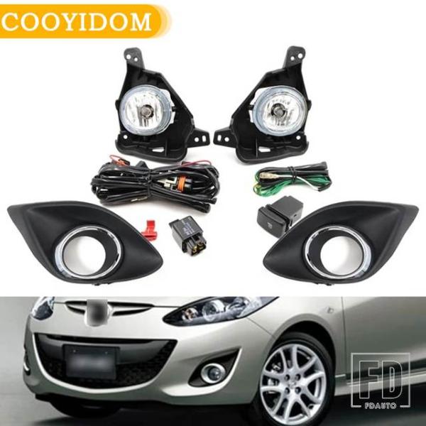 マツダ 1セット フォグライト防曇リフレクターランプ 2 デミオ 2010 2011-2013 2014 FOGLIGHT ランプ DRL アップグレードキット■仕様 【爆買】重要な化学物質:なしタイプ:フォグランプアセンブリ原産地:中国本...