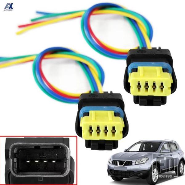 日産 2個 キャシュカイ デュアリス J10 2007-2013 リアテールライトランププラグコネクタ配線ハーネス織機 2009-2011 2012■仕様 【爆買】重要な化学物質:なしブランド名:AUTOXBERT原産地:中国本土材質:プラ...