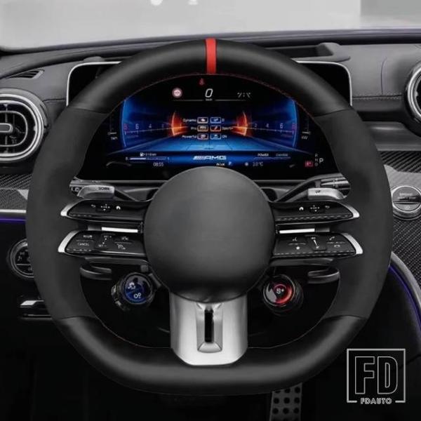 メルセデス ステアリングホイールカバー黒スエードレザー AMG GT A35 A45 A45S C43 CLS53 E53 E63 EQE 43 53 SL43 SL55 SL63 2021■仕様 【爆買】重要な化学物質:なしサイズ:25 ...