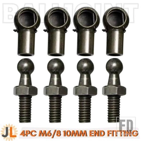 M6/M8 めねじ 10mm ガススプリング ストラットリフトサポート ボールスタッドソケットジョイント ベアリングエンドフィッティングコネクタ 交換■仕様 【爆買】車両への配置: ヒンジ付きドア 蓋 フード トランク キャノピーなどブラン...