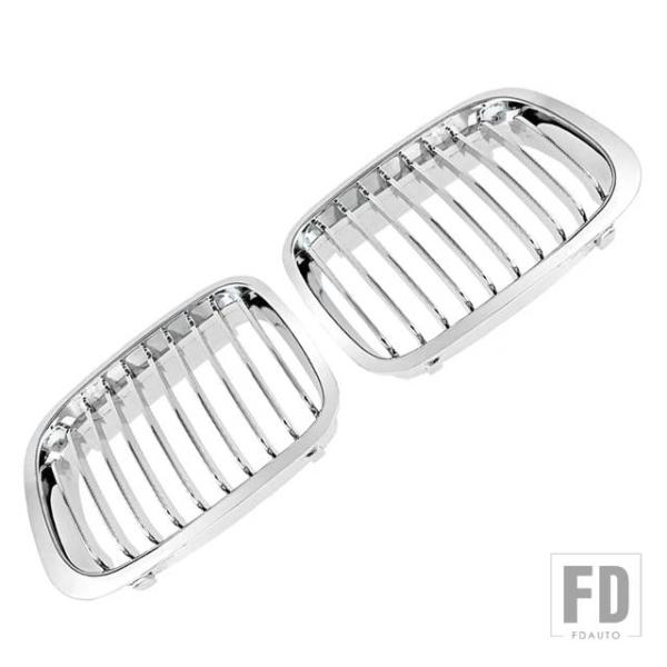 BMW 2個 クロームフロントフードキドニーグリルグリル 1998-2001 E46 320I 323I 325I 328I 330I 4 ドアセダン 51138208489 51138208490■仕様 【爆買】重要な化学物質:なし原産地...