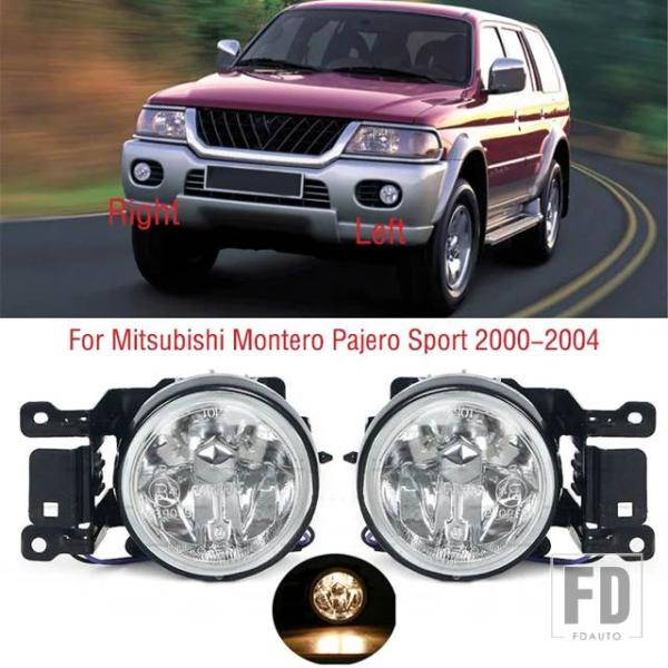 三菱 FOGLIGHT FOGLAMP モンテロパジェロスポーツ 2000-2004 フロントバンパーフォグライトランプ電球■仕様 【爆買】重要な化学物質:なし認証:ISO9001特殊機能:フロントヘッドライトフォグライトランプDRLデイタ...