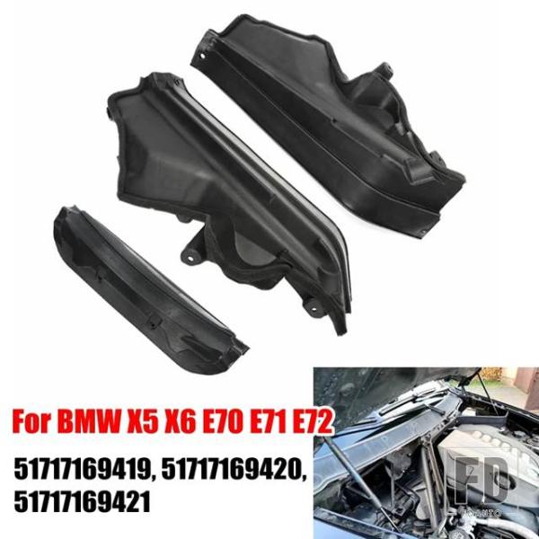 BMW X5 X6 E70 E71 E72 51717169419 51717169420 51717169421 エンジン上部コンパートメントパーティションパネルカバーサイド■仕様 【爆買】材質:プラスチックモデル番号:車のエンジン上部コ...