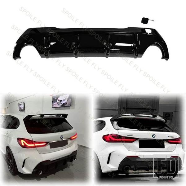 BMW 2019-21 1 F40 118I M スポーツ M135I リアバンパーディフューザースポイラーリップ ABSカーボンルックボーイキッ■仕様 【爆買】重要な化学物質:なし重量:3KG特殊機能:装飾外部テスト認証:CCC適合:20...