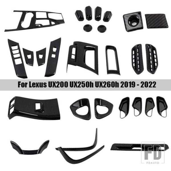 レクサス 全体インテリアIRES ABS カーボン装飾カバートリム UX200 UX250H UX260H 2019-22■仕様 【爆買】重量:0.5kg外部テスト認証:ISO9001モデル:レクサスUX200 UX250H UX260H年...